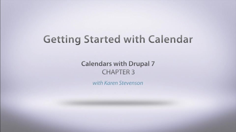 Getting Started with Calendar | Drupal 7