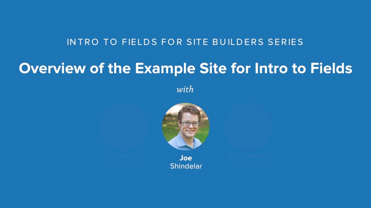 Overview of the Example Site for Intro to Fields | Drupal 7