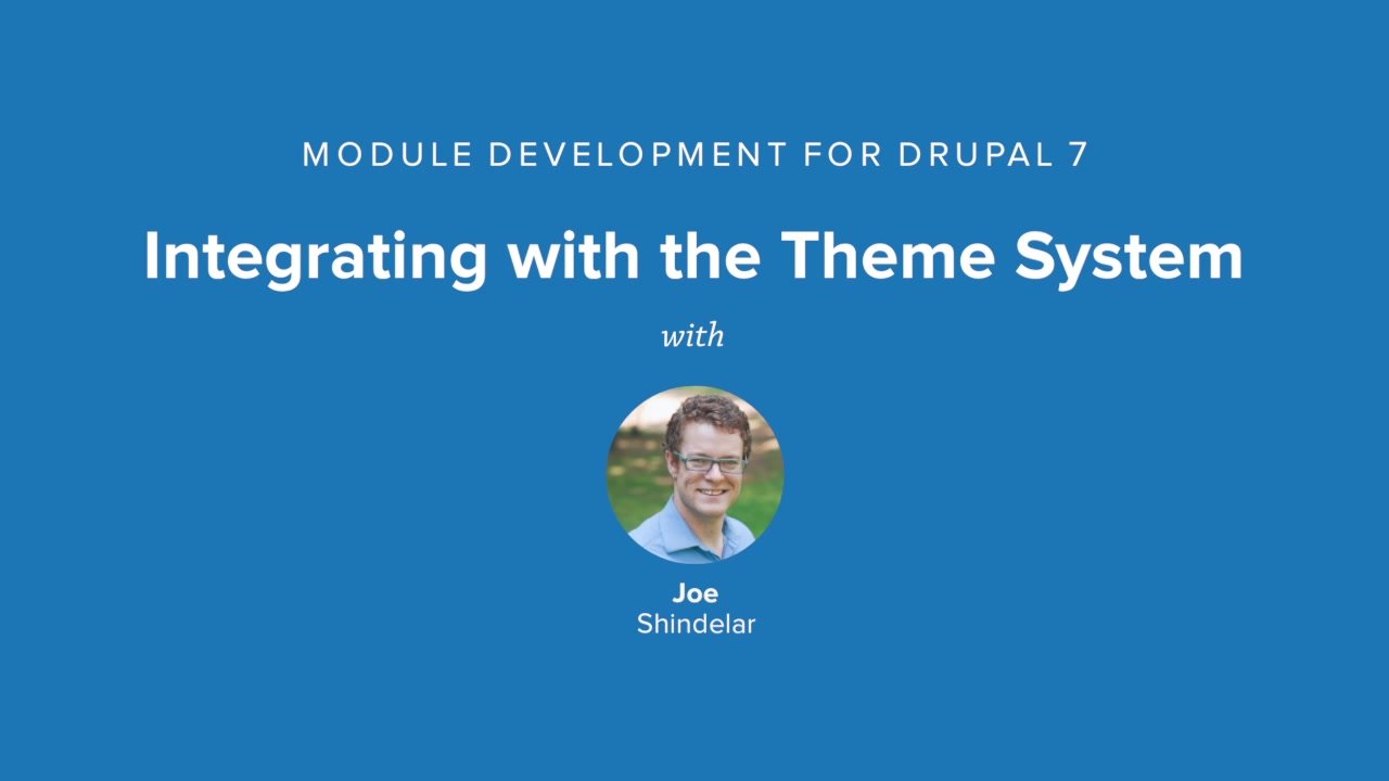 Integrating with the Theme System | Drupal 7
