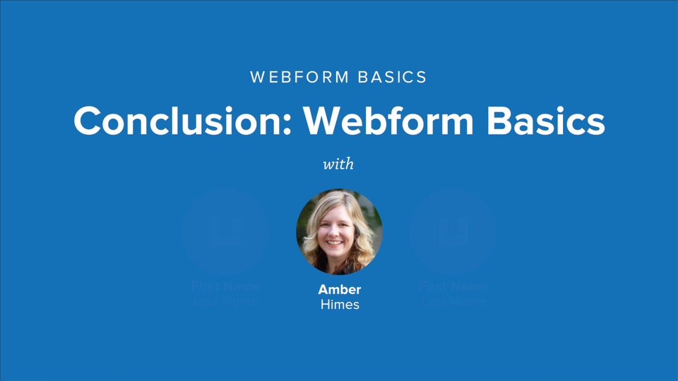 Conclusion: Webform Basics | Drupal 7