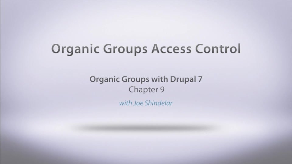 Organic Groups Access Control | Drupal 7