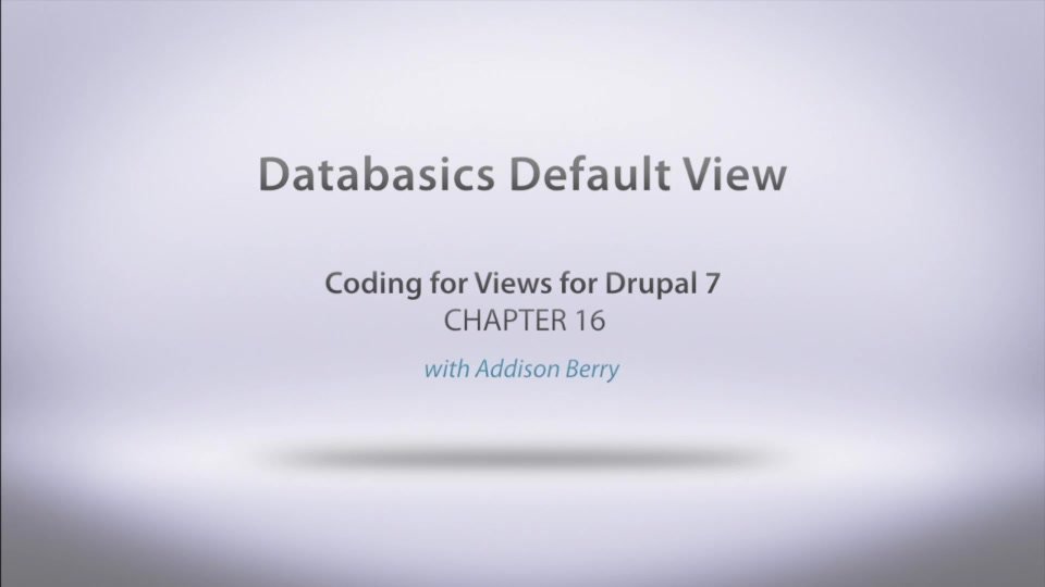 Databasics Default View | Drupal 7