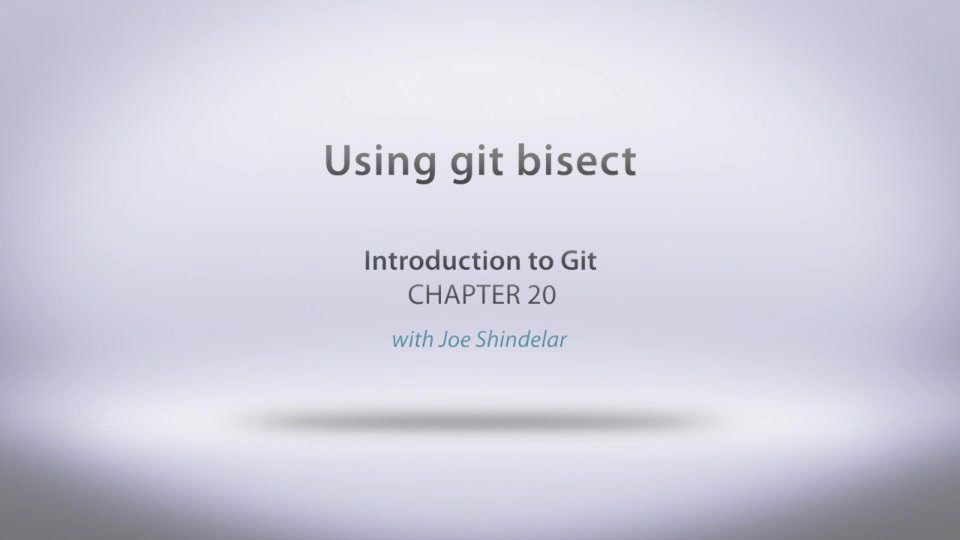 Using Git Bisect