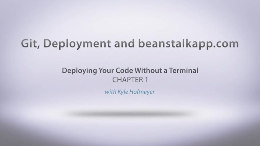 Git, Deployment and Beanstalk