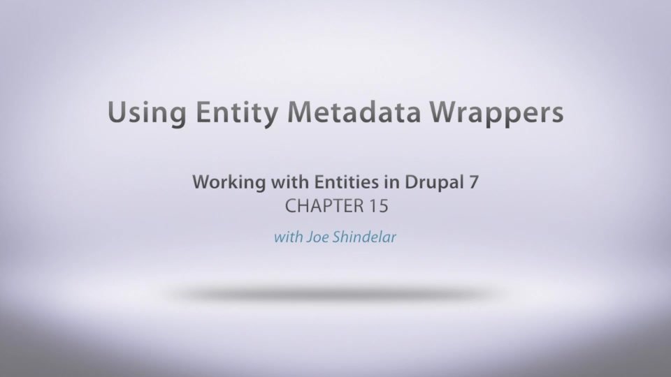 Using Entity Metadata Wrappers Drupal 7
