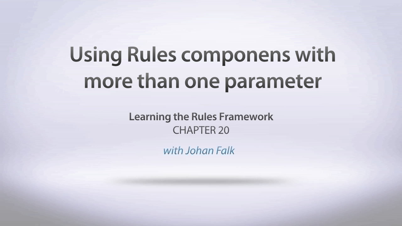 Using Rules Components with More Than One Parameter | Drupal 7