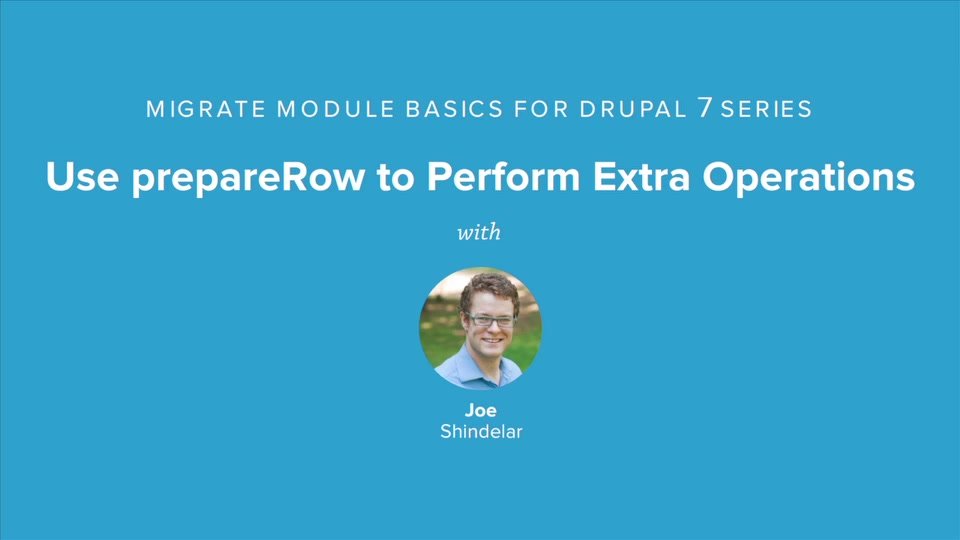 Use Preparerow to Perform Extra Operations | Drupal 7