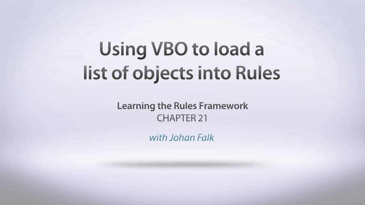 Using VBO to Load a List of Objects into Rules | Drupal 7
