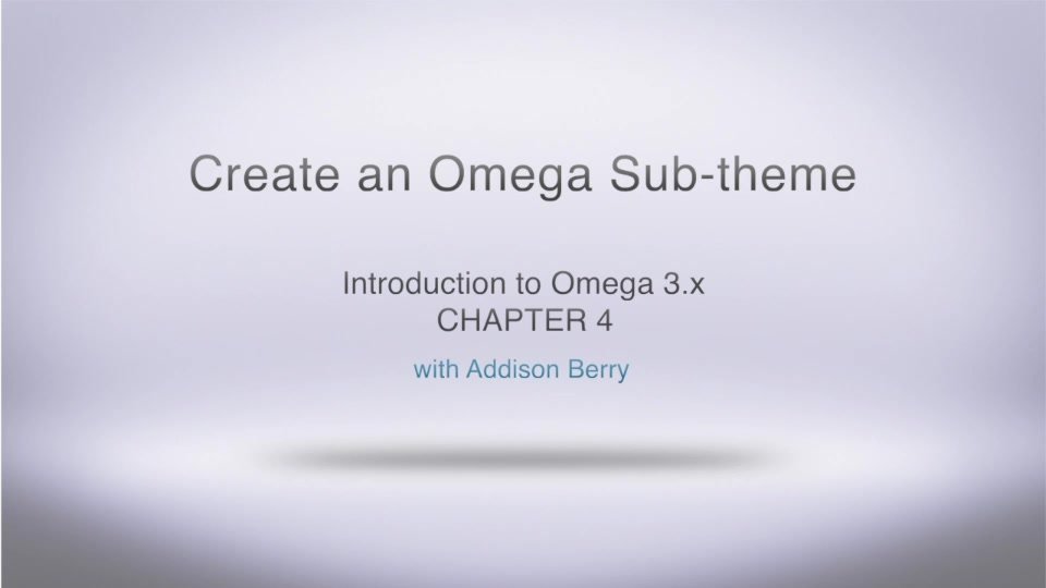 Create an Omega Sub-Theme | Drupal 7