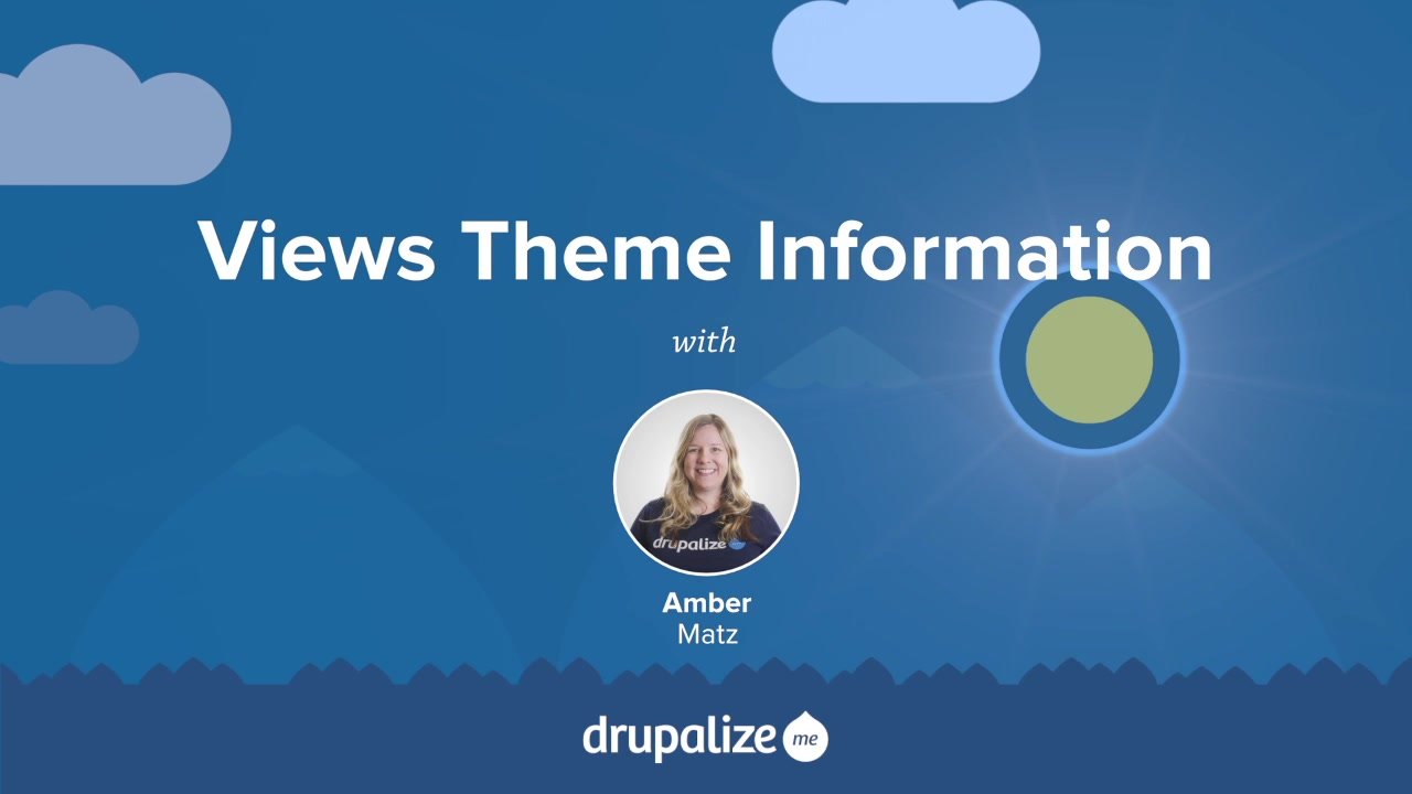 Views Theme Information | Drupal 7