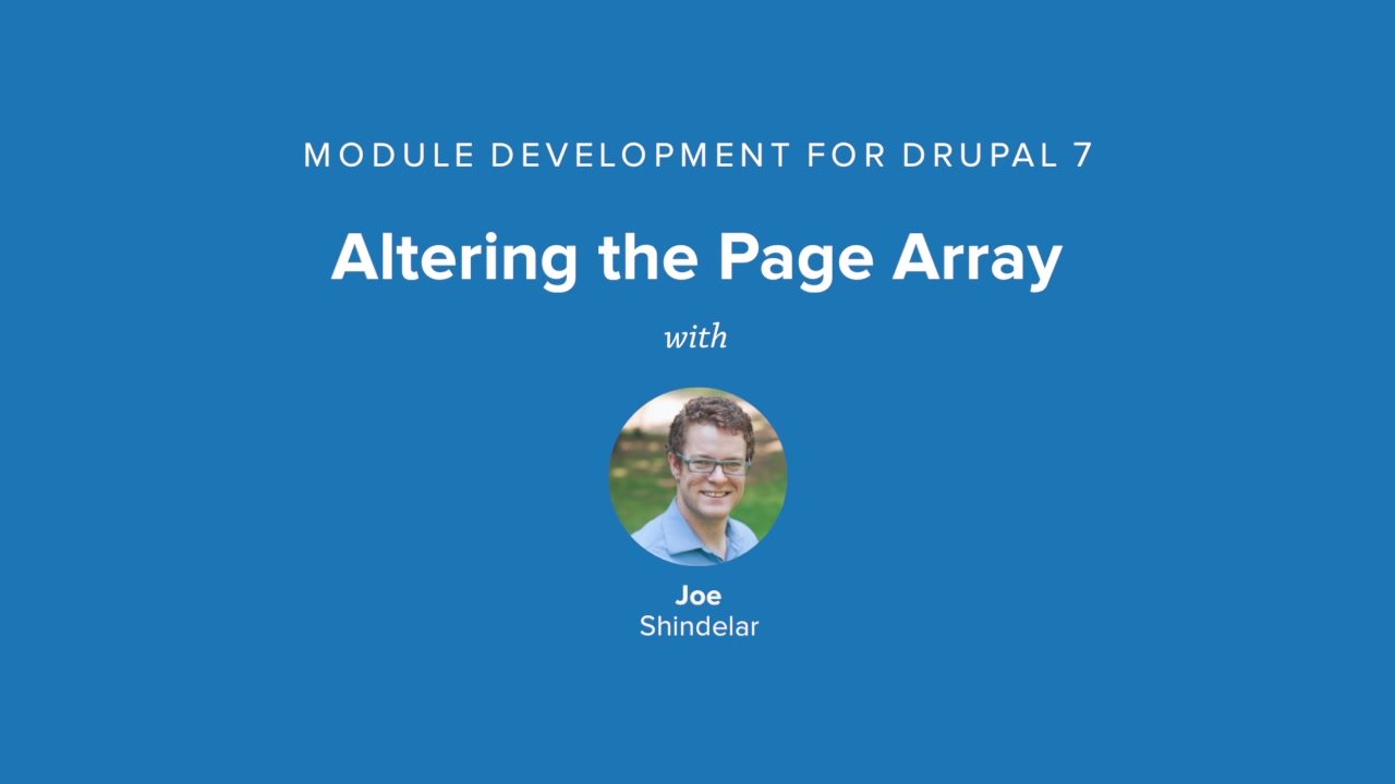 Altering the Page Array | Drupal 7