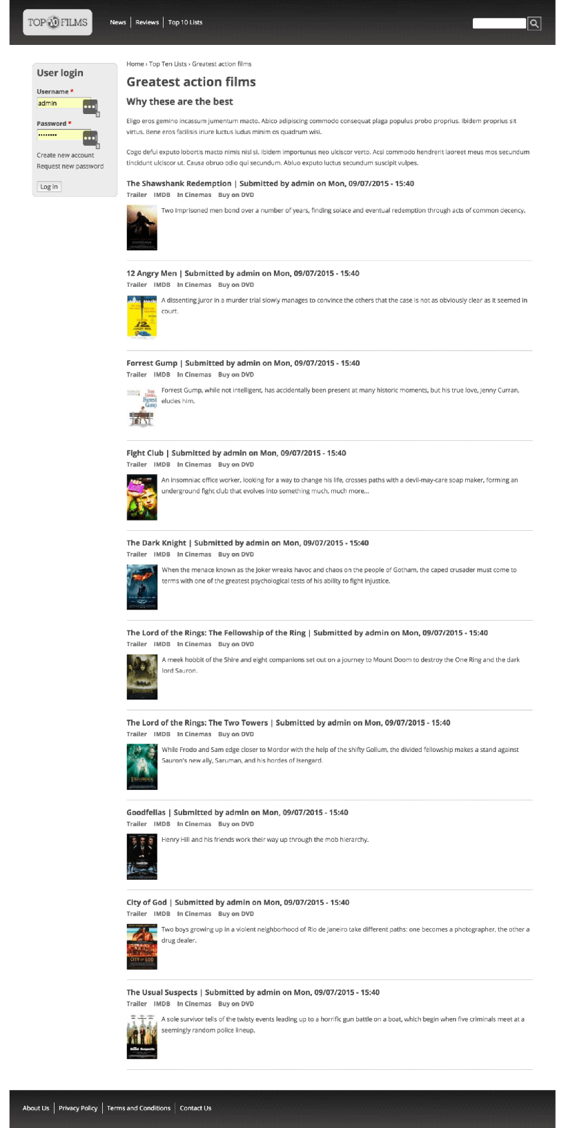 Movie Project: Create a Custom Layout with Panels | Drupal 7
