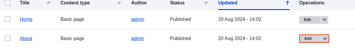 5.6. Adding a Page to the Navigation | Drupal 8, Drupal 9, Drupal 10 ...