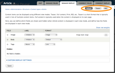 Exploring the New Drupal 8 Display Modes | Drupalize.Me