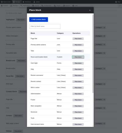 8.3. Placing a Block in a Region | Drupal 8, Drupal 9, Drupal 10, and Drupal 11
