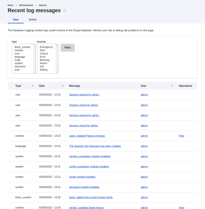 12.4. Concept: Log | Drupal 8, Drupal 9, Drupal 10, and Drupal 11