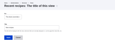 9.5. Adding a Block Display to a View | Drupal 8, Drupal 9, and Drupal 10
