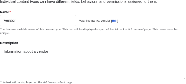 6.1. Adding a Content Type | Drupal 8, Drupal 9, Drupal 10, and Drupal 11