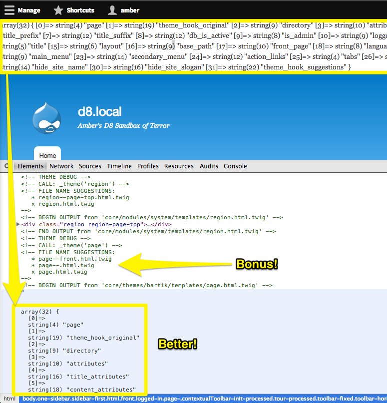 Let's Debug Twig in Drupal 8! | Drupalize.Me Let's Debug Twig in Drupal 8! | Drupalize.Me